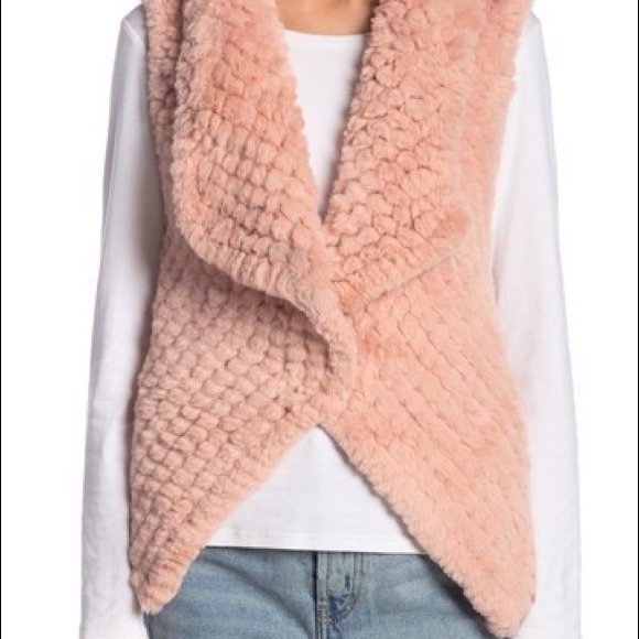 bagatelle | Jackets & Coats | Bagatelle Faux Fur Draped Vest | Poshmark